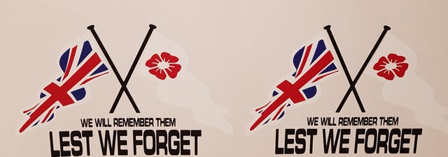 LEST WE FORGET STEP STICKERS