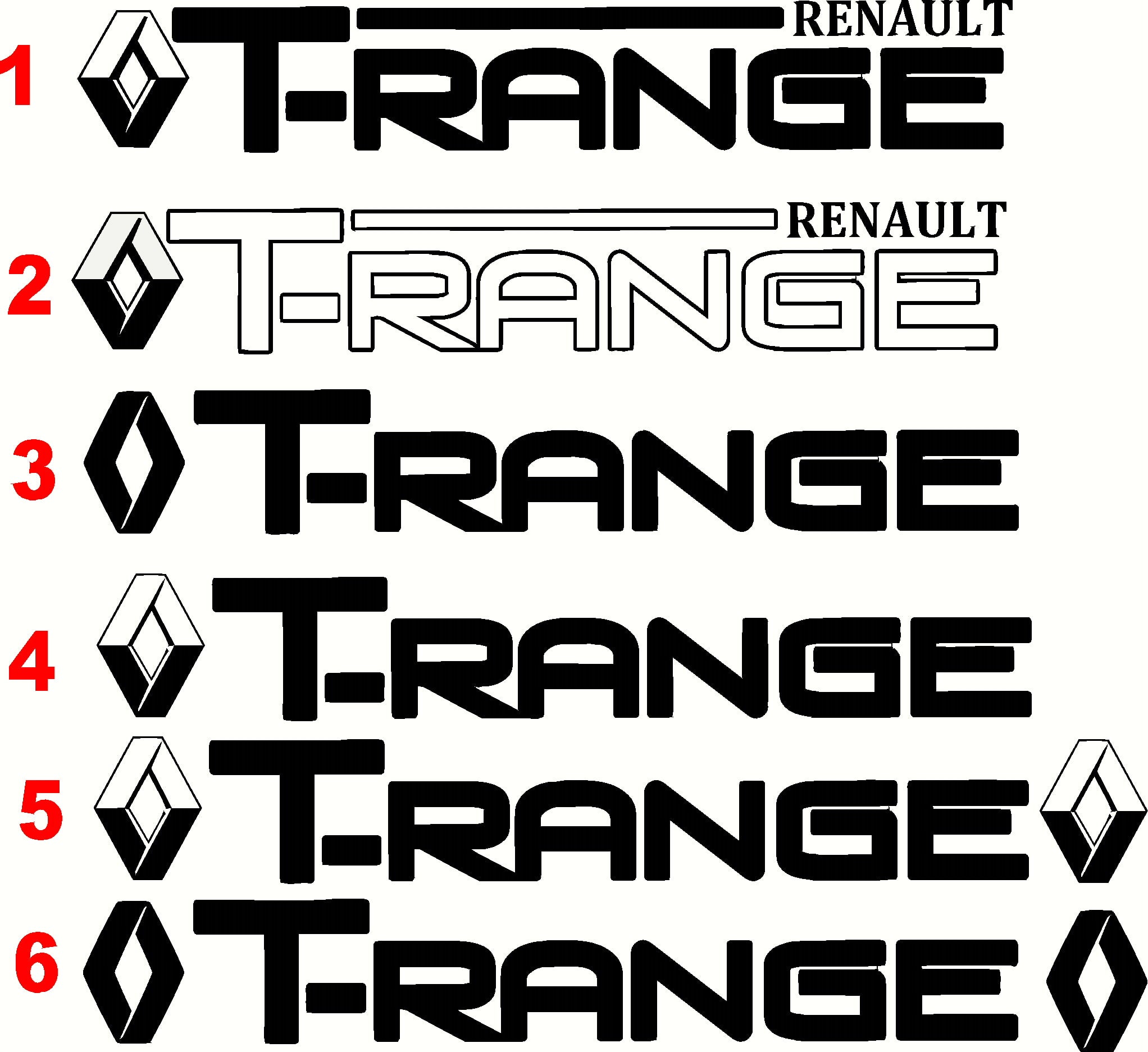 Renault T-range visor sticker | LMF STICKERS