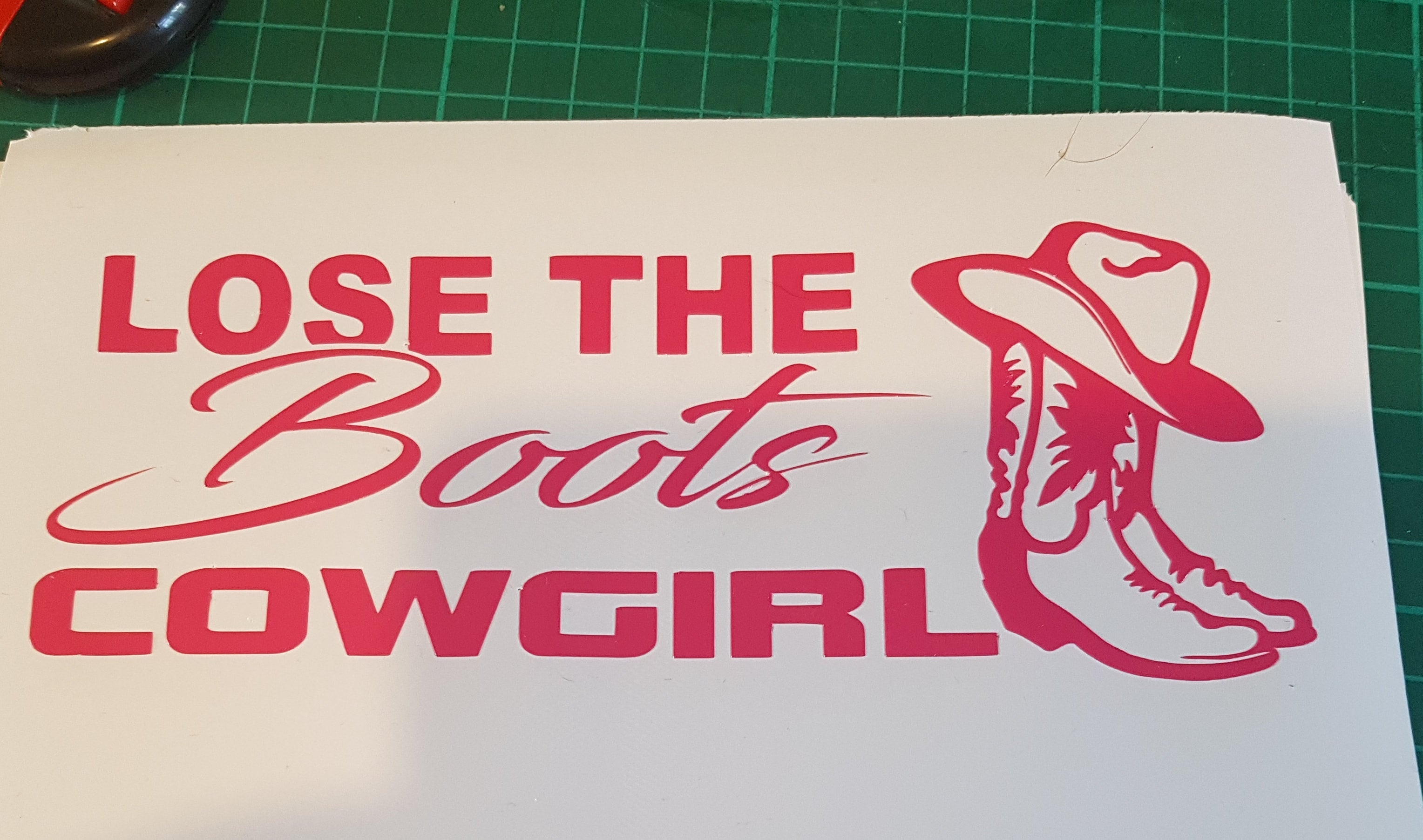 cowgirl lose the boots sticker | LMF STICKERS