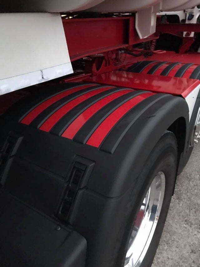 Scania wing tops / mud guard strips