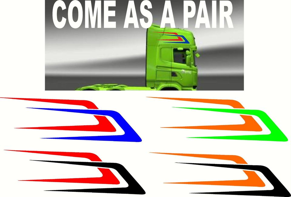 boomerang stickers two colours | LMF STICKERS