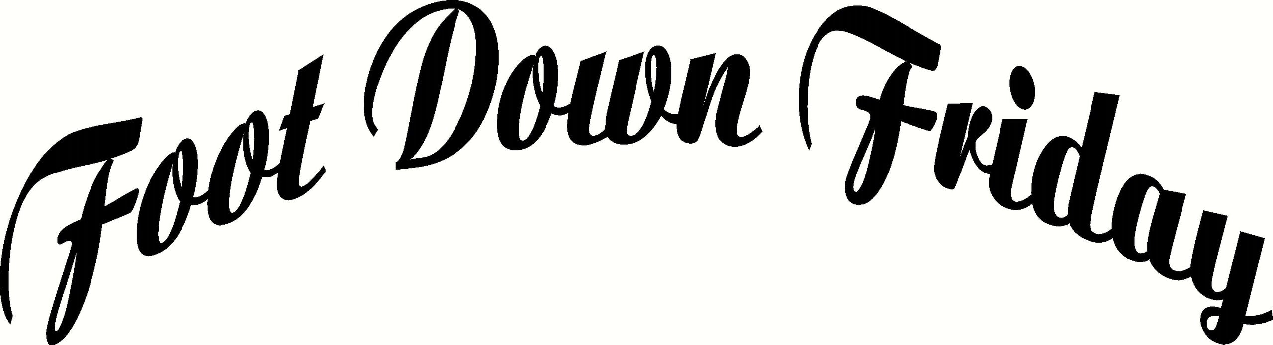 Foot down friday arched | LMF STICKERS